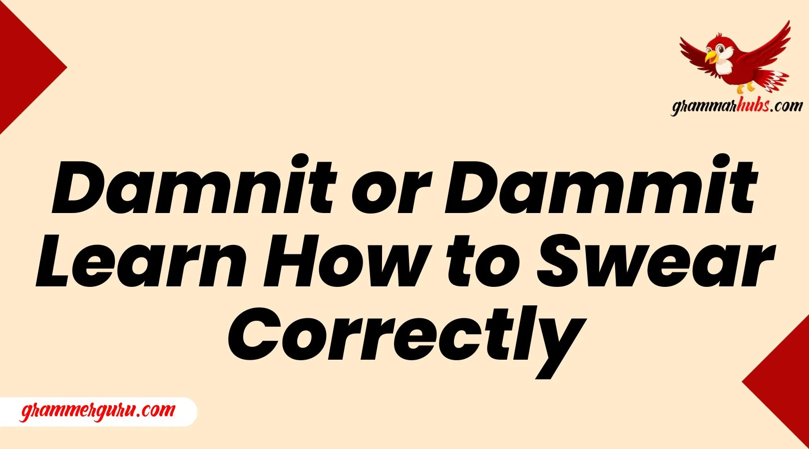Damnit or Dammit? Learn How to Swear Correctly