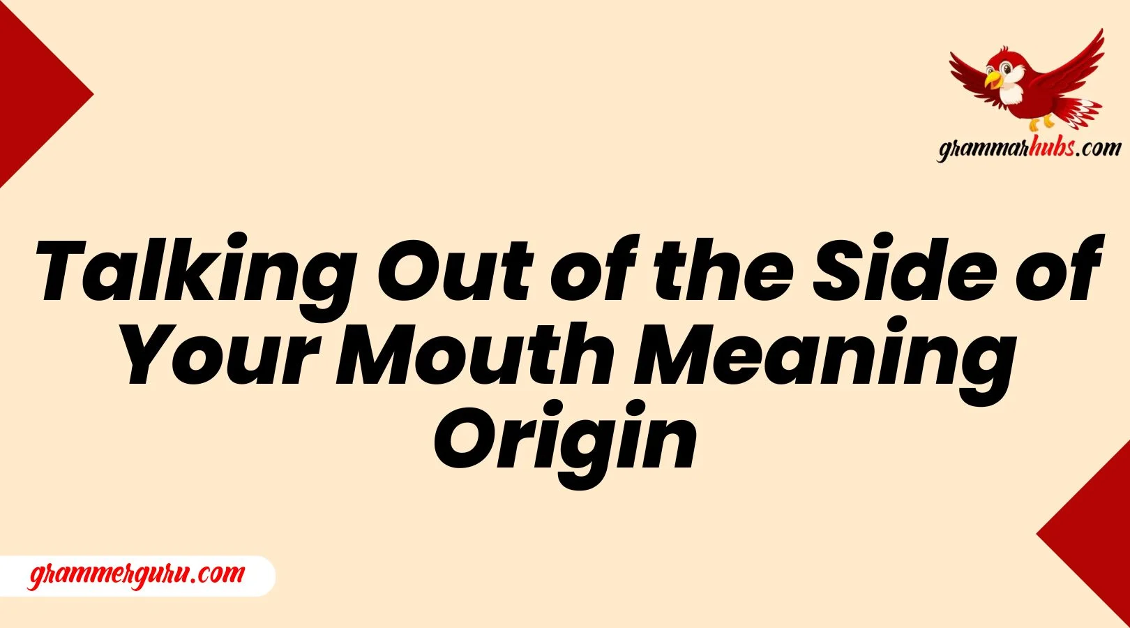 Talking Out of the Side of Your Mouth – Meaning, Origin,