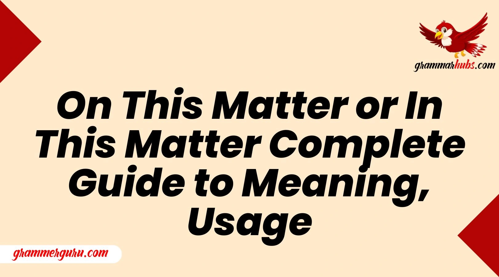 On This Matter or In This Matter Complete Guide to Meaning, Usage